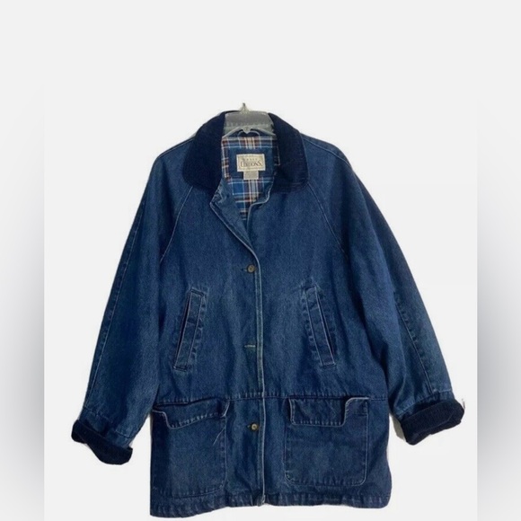 Basic Editions | Jackets & Coats | Vintage 9s Lined Denim Barn Jacket ...